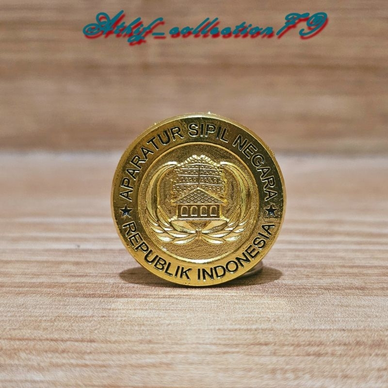 Jual Pin Korpri ASN Bahan Logam Cor Pin Asn RI Bulat Magnet | Shopee ...