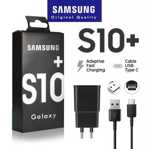 Jual Charger Samsung S10 S10+ S10 Plus S10Plus Original 100% 15W Type C Fast Charging | Shopee ...