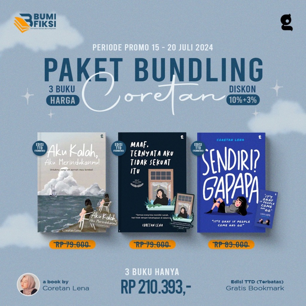 Jual Paket Bundling Buku Coretan Lena - Gradien Mediatama - Bumifiksi ...