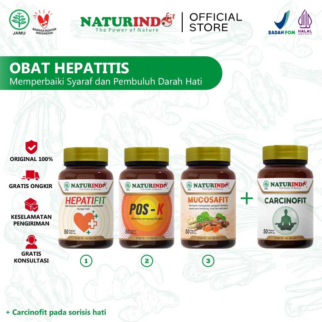 Jual NATURINDO FIT - Obat Herbal Hepatitis Sirosis Liver (Memperbaiki ...