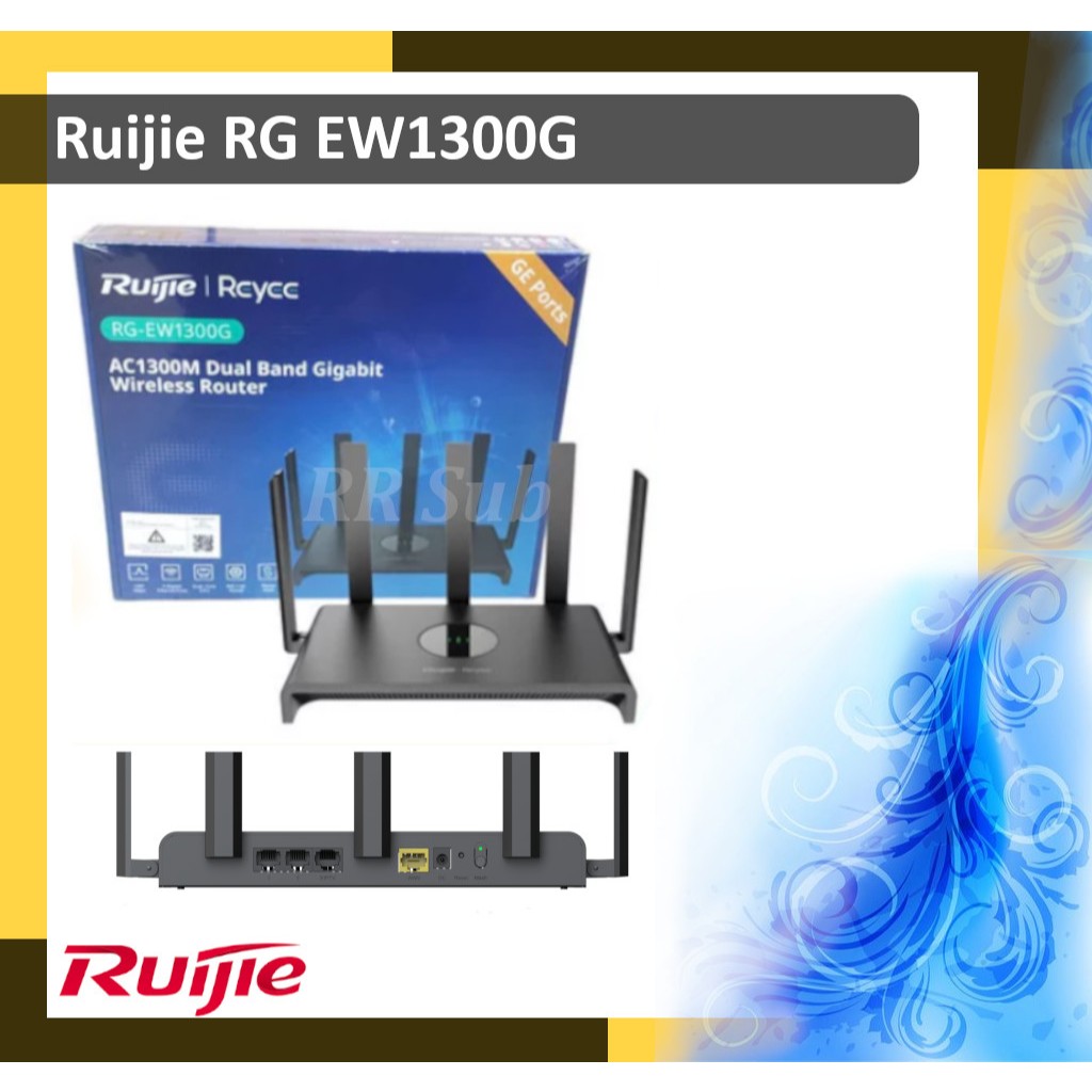 Jual Ruijie RG EW1300G dual band Wireless AC 1200Mbps Gigabit Router | Shopee Indonesia