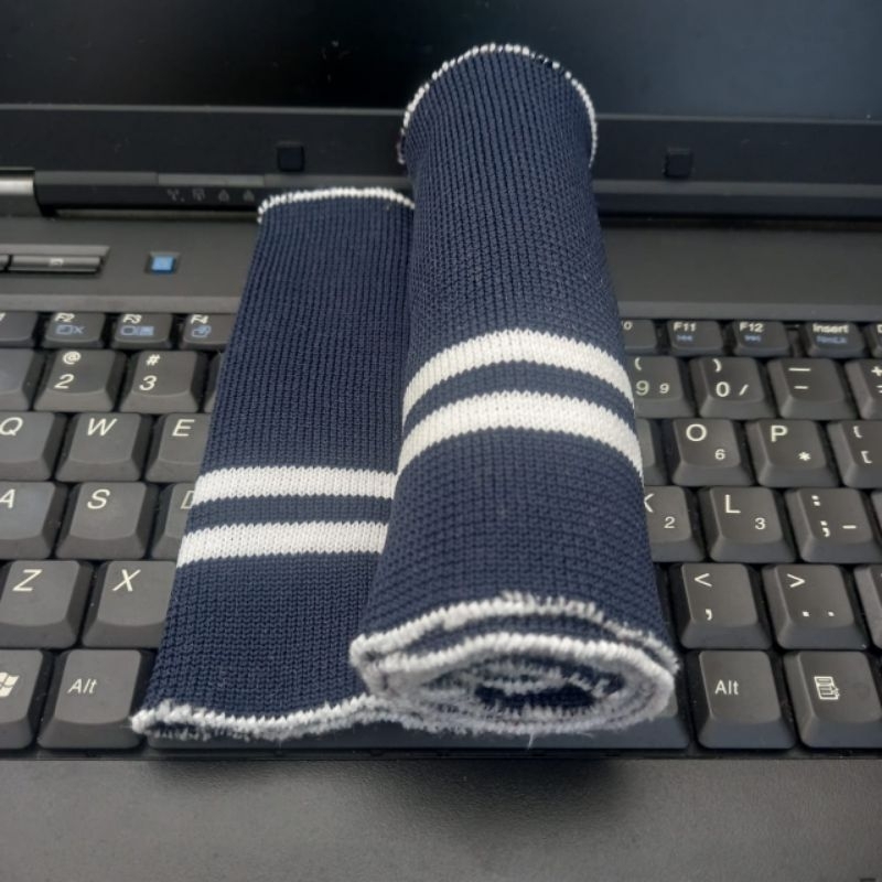 Jual Kain Rib Bur 1x1 babat 2x1 Polyster pe 20s Warna Polos dan Salur ...