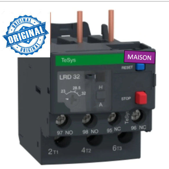 Jual 23-32A Thermal Overload Relay Schneider LRD 32 TOR LRD32 overload ...