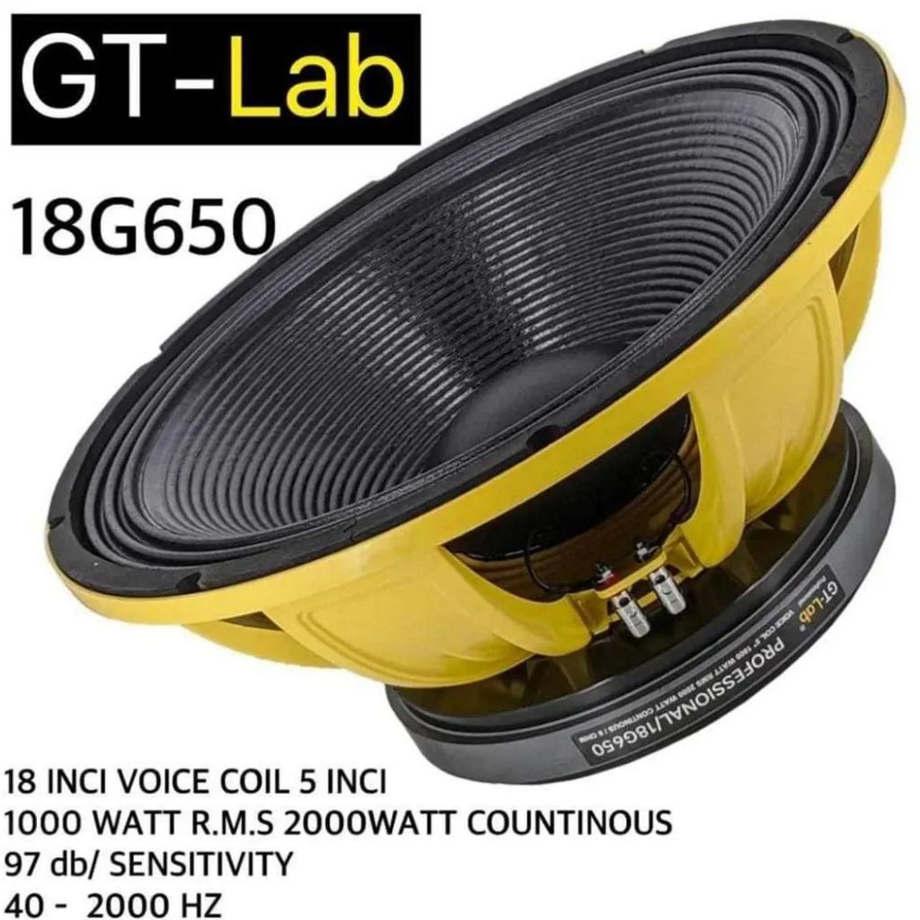 Jual SPEAKER GT-LAB 18G650 ORIGINAL BY RDW | Shopee Indonesia