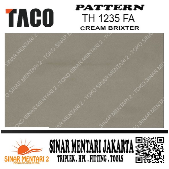 Jual TACO HPL PATTERN TH 1235 FA CREAM BRIXTER | Shopee Indonesia