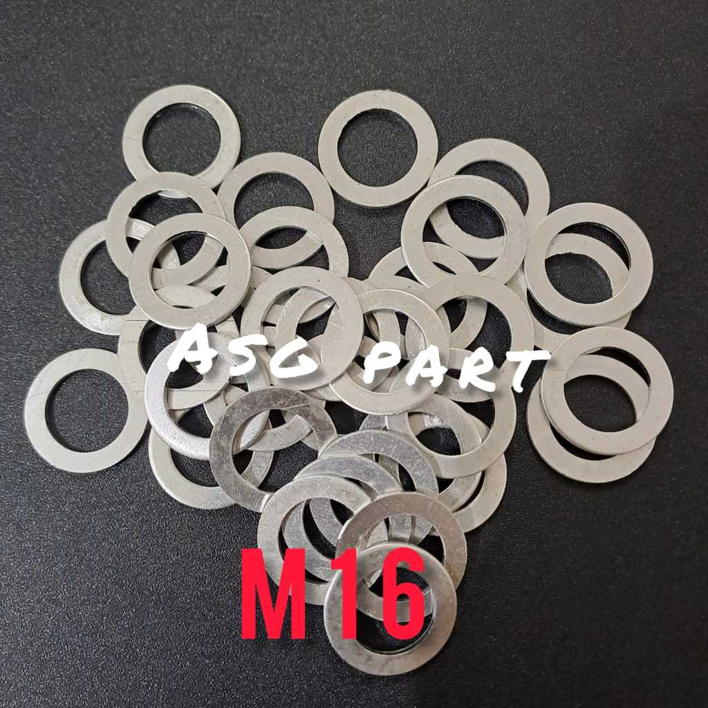 Jual Ring Plat Alumunium M16/Ring Oli Alumunium M16 | Shopee Indonesia