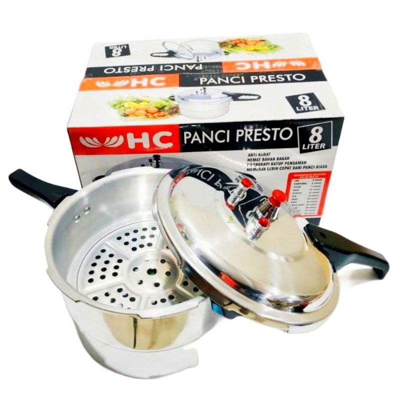 Jual PANCI PRESTO HC 8 LITER ANTI KARAT MEMASAK DENGAN PRAKTIS | Shopee Indonesia