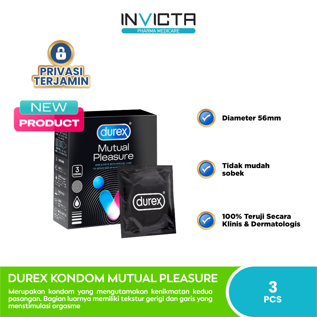 Jual Durex Mutual Pleasure - Isi 3 | Shopee Indonesia