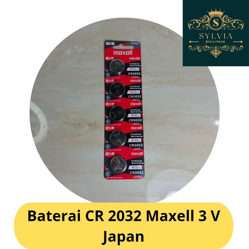 Jual Maxell Batteries Baterai CR 2032 Battery 3 V Untuk Timbangan kue ...