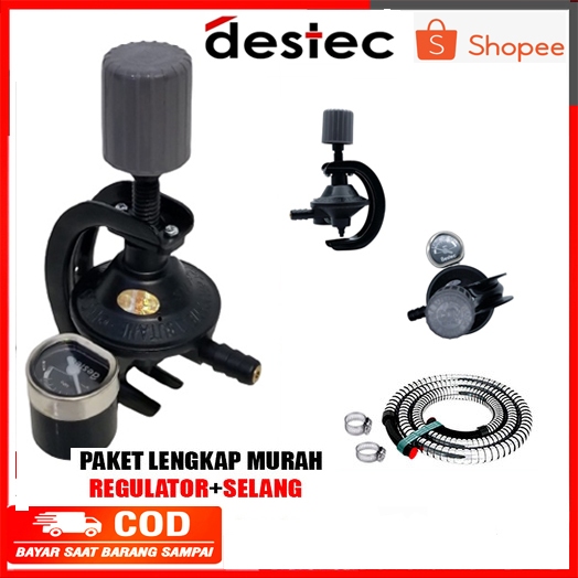 Jual REGULATOR KOMPOR GAS DESTEC STARCAM ANTI BOCOR DOUBLE LOCK LPG ...