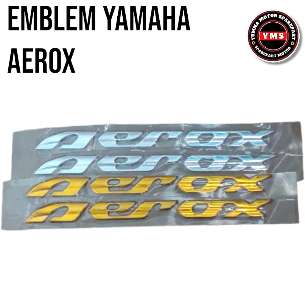 Jual Emblem body Aerox new 155 satu pasang Sticker Timbul Resin Aerox ...