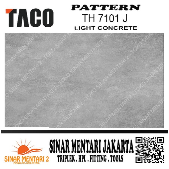 Jual TACO HPL PATTERN TH 7101 J LIGHT CONCREATE | Shopee Indonesia