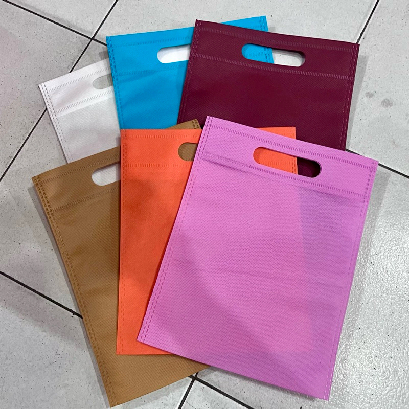 Jual Tote bag goodie bag polos tas oval tas spunbond tote bag 25 cm x ...