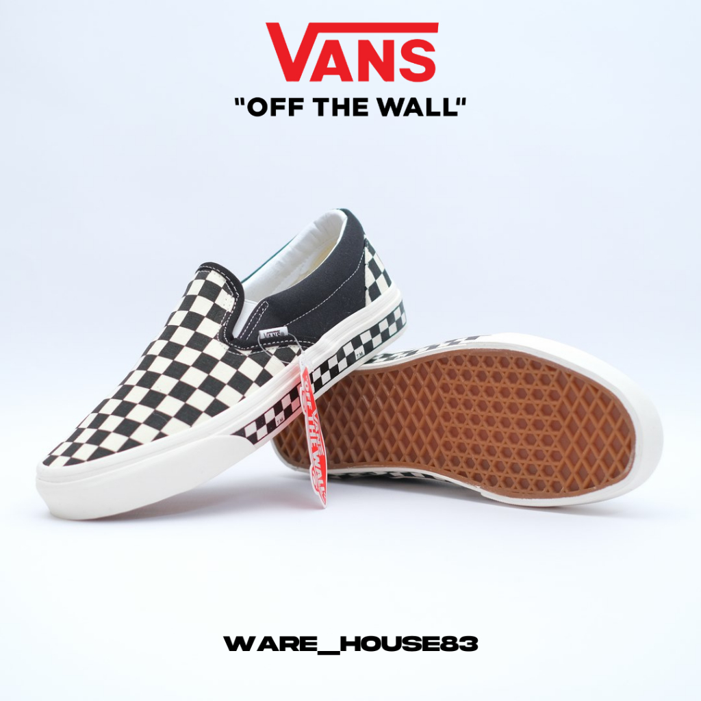 Jual Vans Slip On Checkerboard Black White Nextor Original | Shopee ...