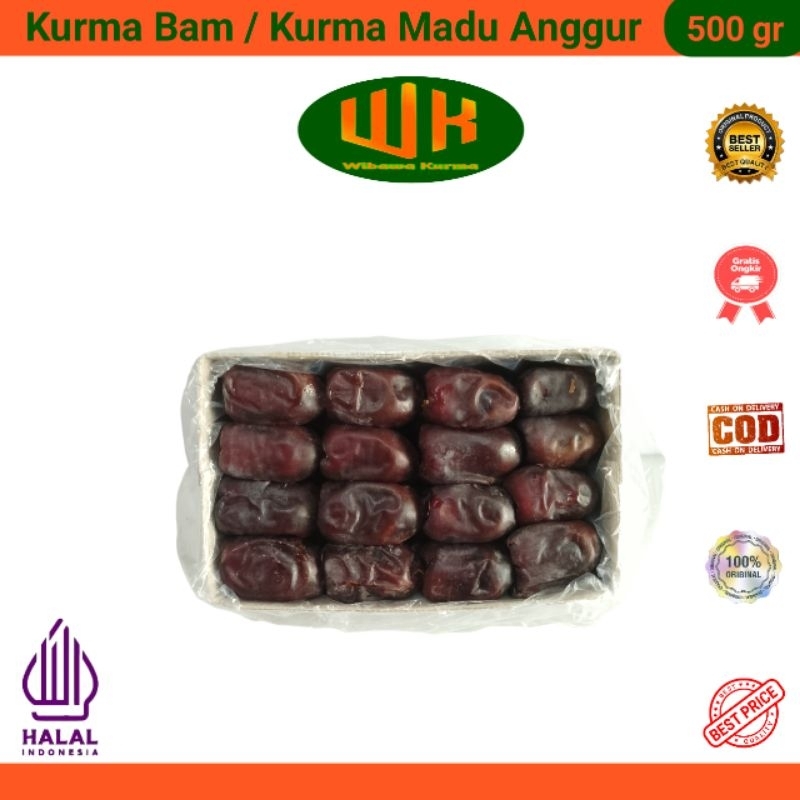 Jual Kurma Madu Anggur 500gr Kurma Bam | Shopee Indonesia