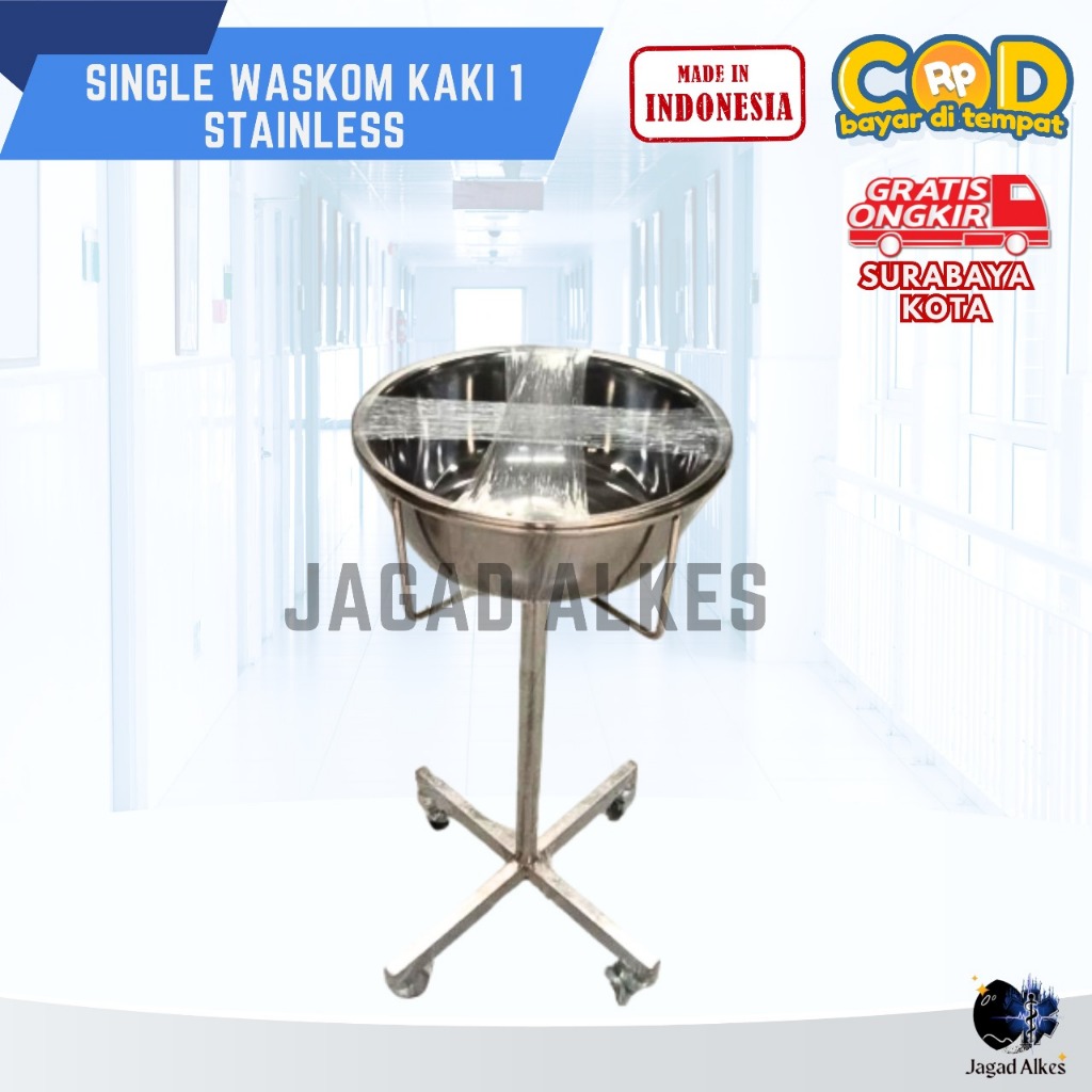 Jual Stand Waskom Kaki 1 Single Stainless New Wadah Air Untuk Lap Mandi ...