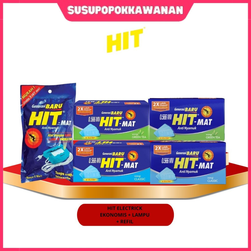 Jual ^^Hit Electrick (Beli 2 grossir) Ekonomis+Lampu+Refil 48+6's ...