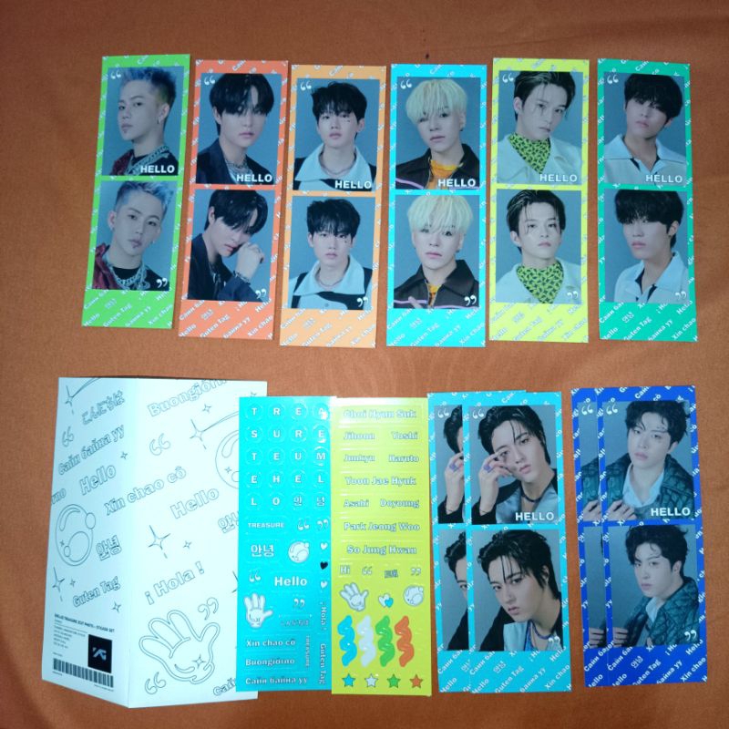 Jual TREASURE 2CUT PHOTO HELLO OFFICIAL MD STICKER PHOTOCARD | Shopee ...
