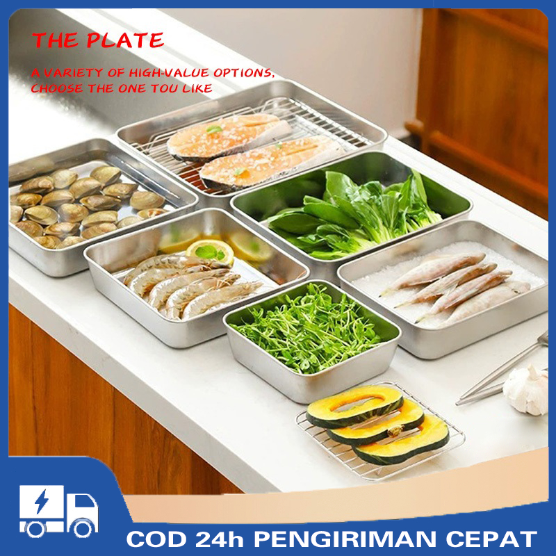 Jual Wadah Sayur Food Box Stainless Dengan Tutup / Tempat Kotak Sayur ...