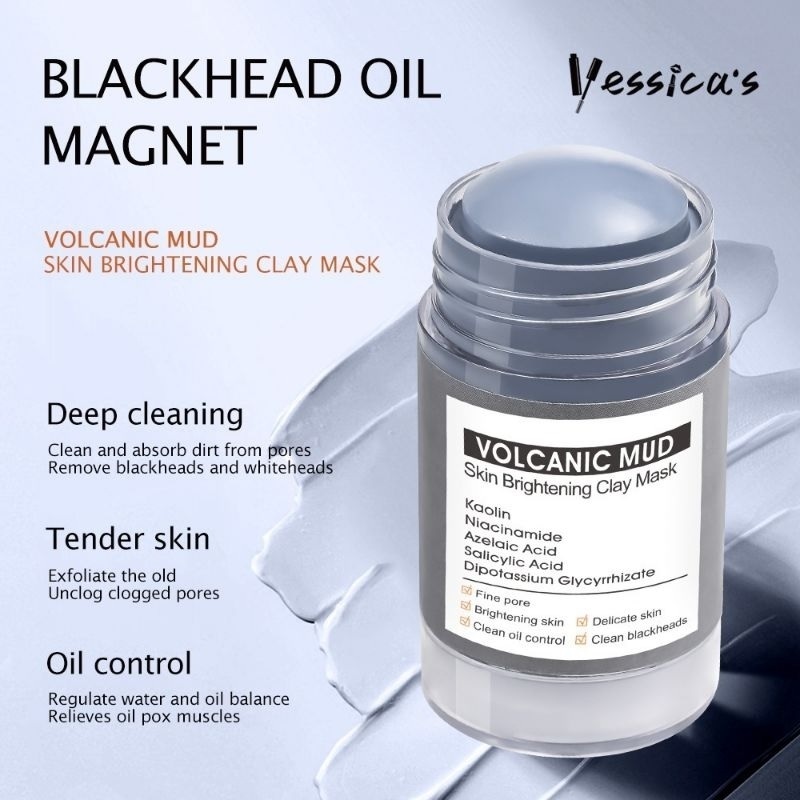 Jual Yessica Volcanic Mud Skin Brightening Clay Mask 40 g | Shopee ...