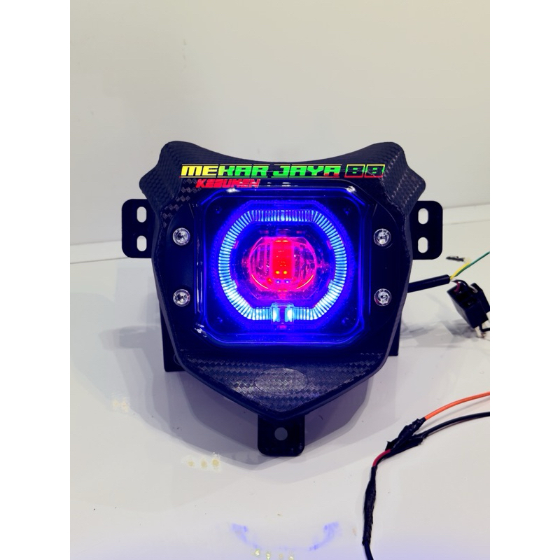Jual LAMPU DEPAN TEMBAK KLX CRF WR MODEL BILED SEMI BILLED | Shopee ...
