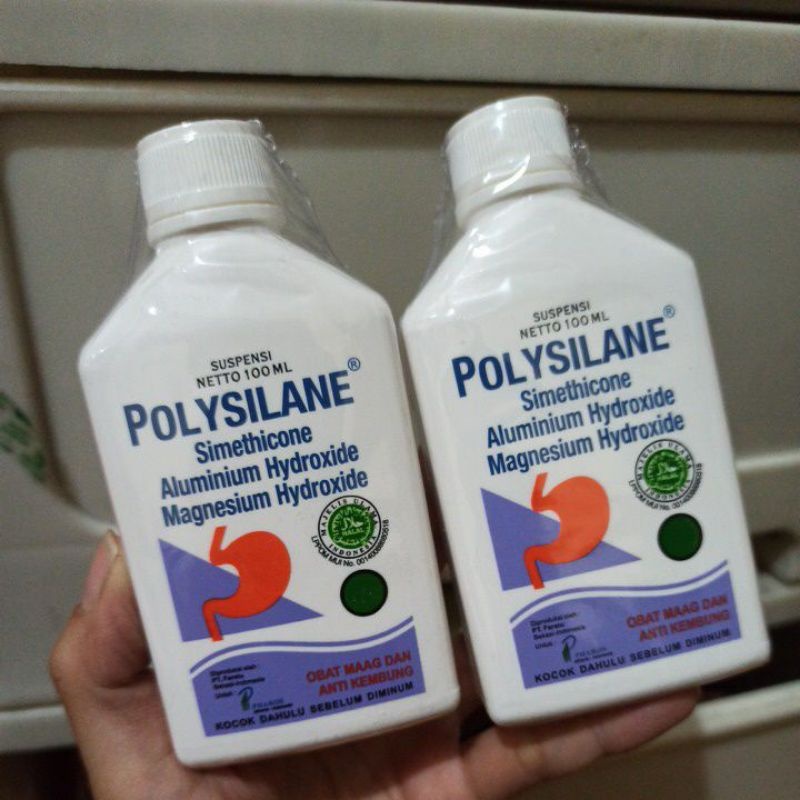 Jual Polysilane suspensi sirup 100ml dan maag mual dan anti kembung ...