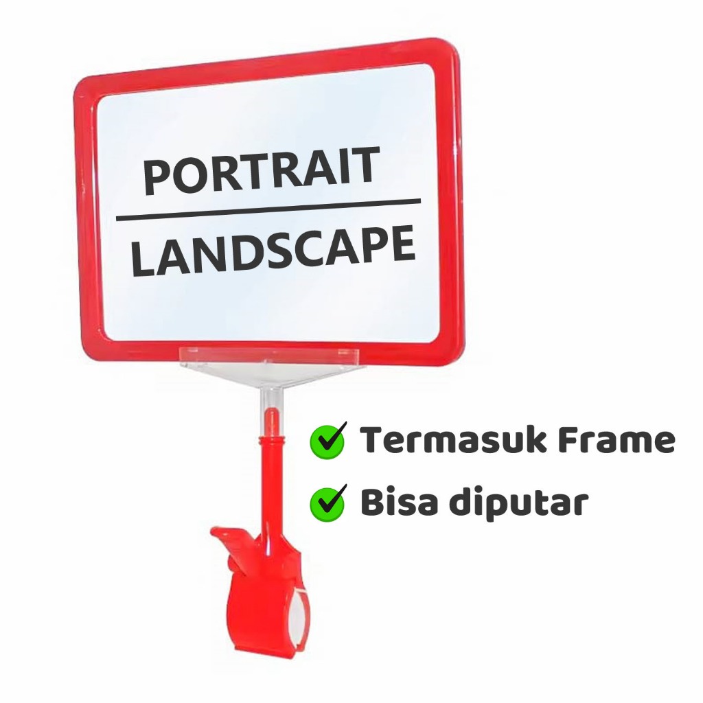 Jual Jepitan Harga Frame A4 Supermarket Jempol Penjepit Pop Display ...