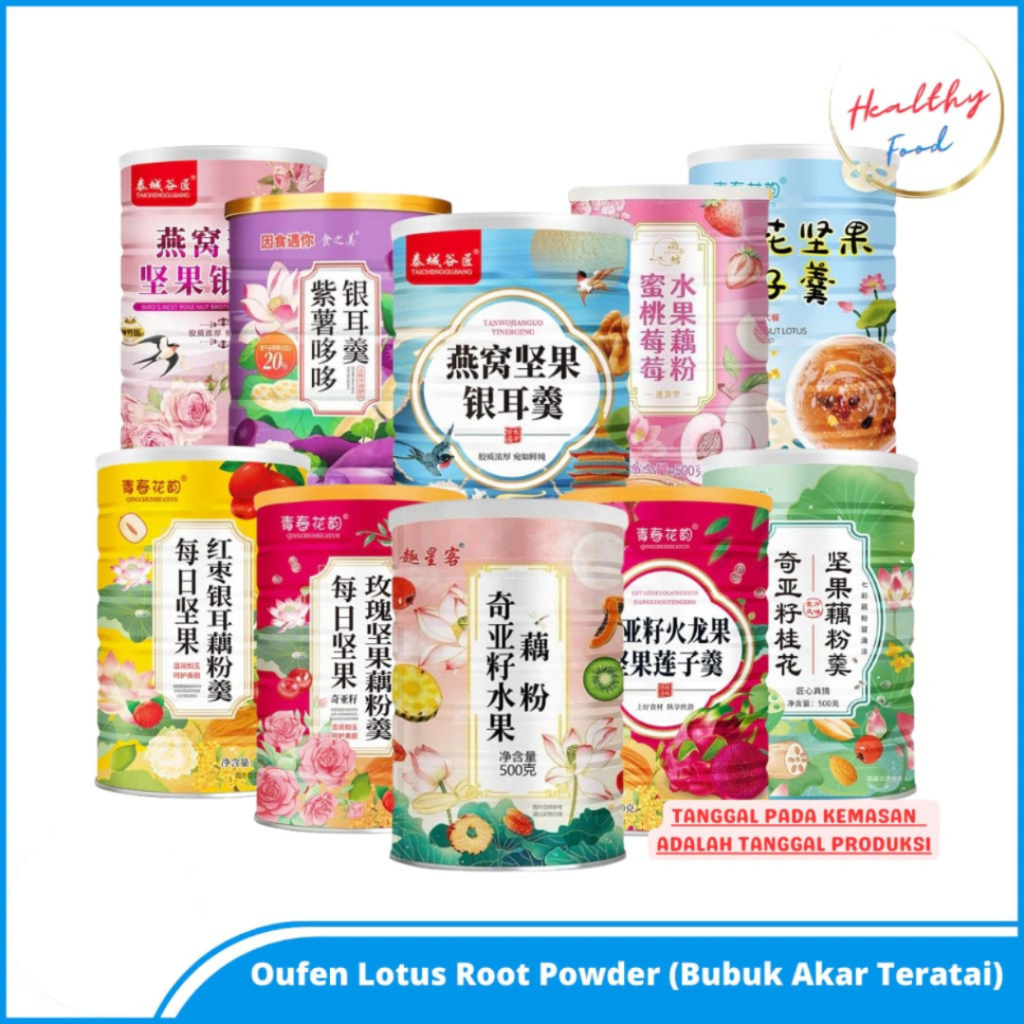 Jual BPOM Ou Fen Lotus Root Powder Halal Original / Bubuk Akar Teratai ...