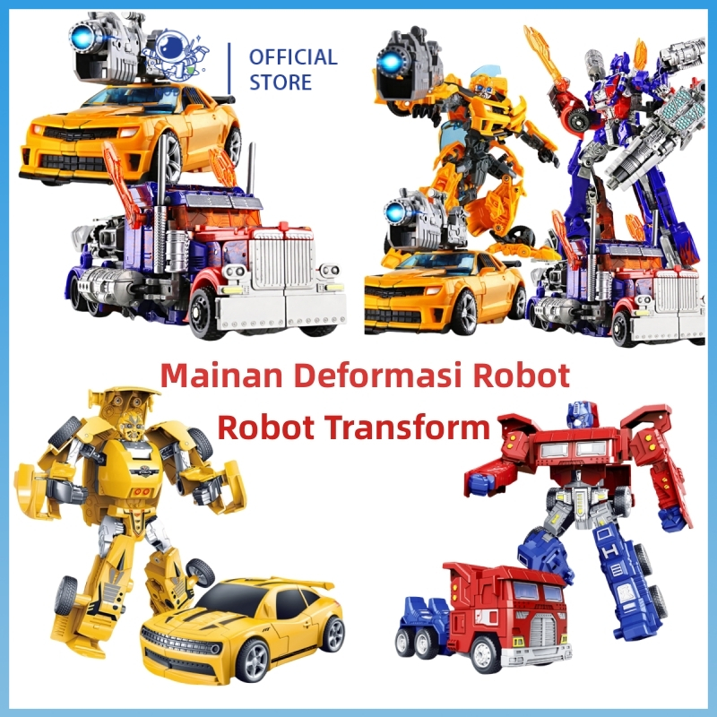 Jual NODIA 18CM Mainan Deformation Robot Mobil Inersia 2 Dalam 1 Truk ...