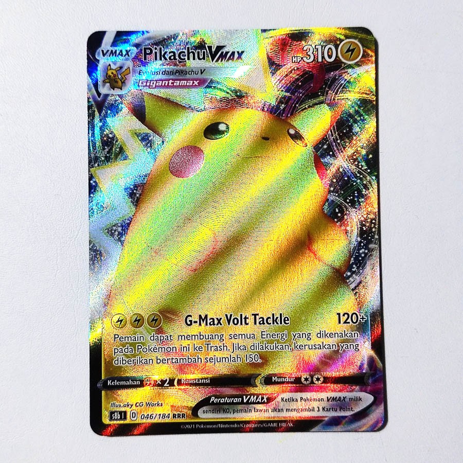 Jual Pikachu VMAX RRR 046/184 s8b - Kartu Pokemon Indonesia TCG | Shopee Indonesia