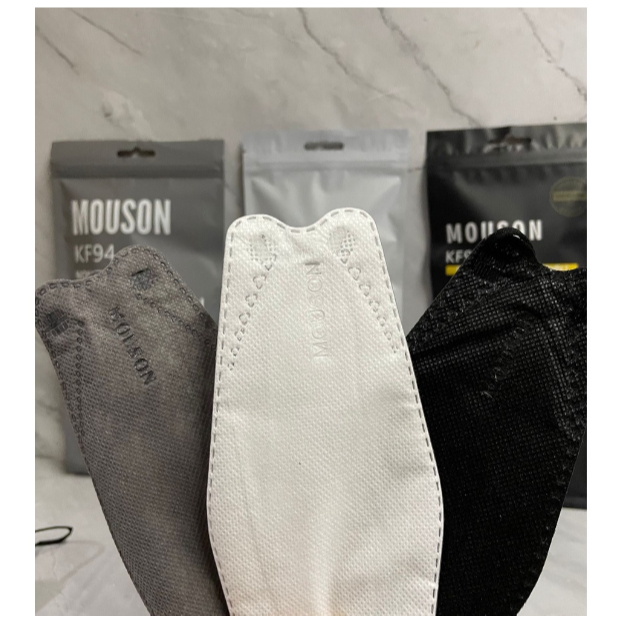 Jual Masker Emboss Mouson Kf94 4Ply Isi 50Pcs Hitam Putih Abu Kf-94 ...
