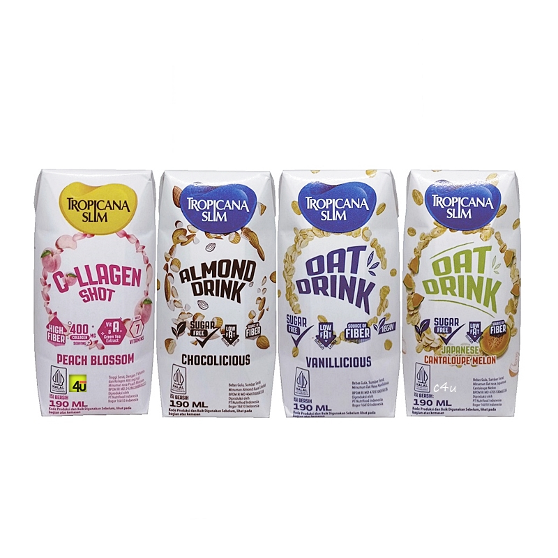 Jual Tropicana Slim - Oat, Almond & Collagen Drink - 190 ml | Shopee Indonesia