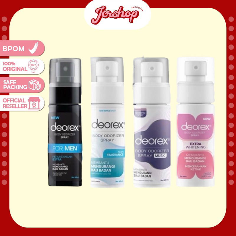 Jual DEOREX Body Odorizer Spray 60ml | Shopee Indonesia