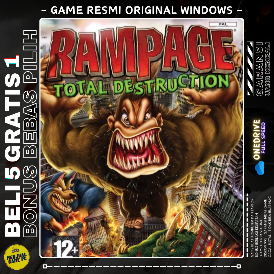 Jual RAMPAGE TOTAL DESRUCTION - GAME LAPTOP - GAME PC - GAME KOMPUTER ...