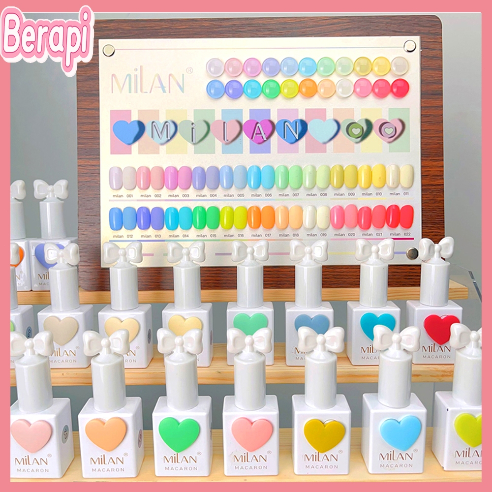 Jual 【Berapi】MILAN 22 Warna 15Ml Macaron Warna Permen Cat Kuku Gel ...