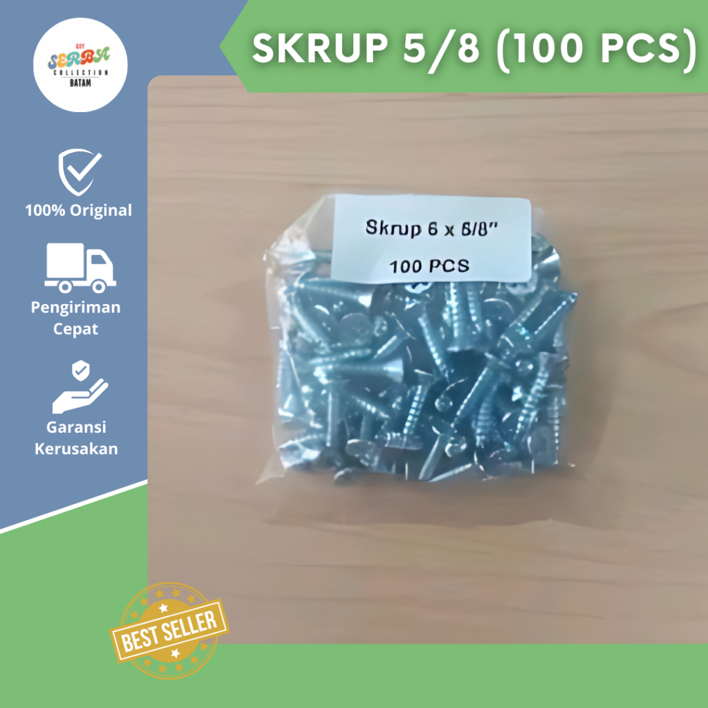 Jual Skrup 5/8 Baja Persisi / Skrup WPC Panel & Wallboard / Tahan Kuat ...