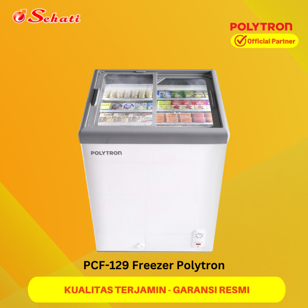 Jual POLYTRON Slide Freezer Ice Cream PCF-129 Freezer Polytron 100 ...