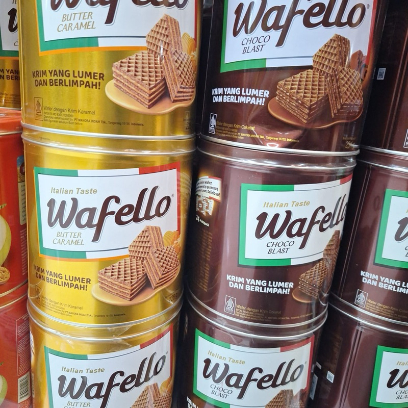 Jual Wafello kaleng 228/234gram wafer | Shopee Indonesia