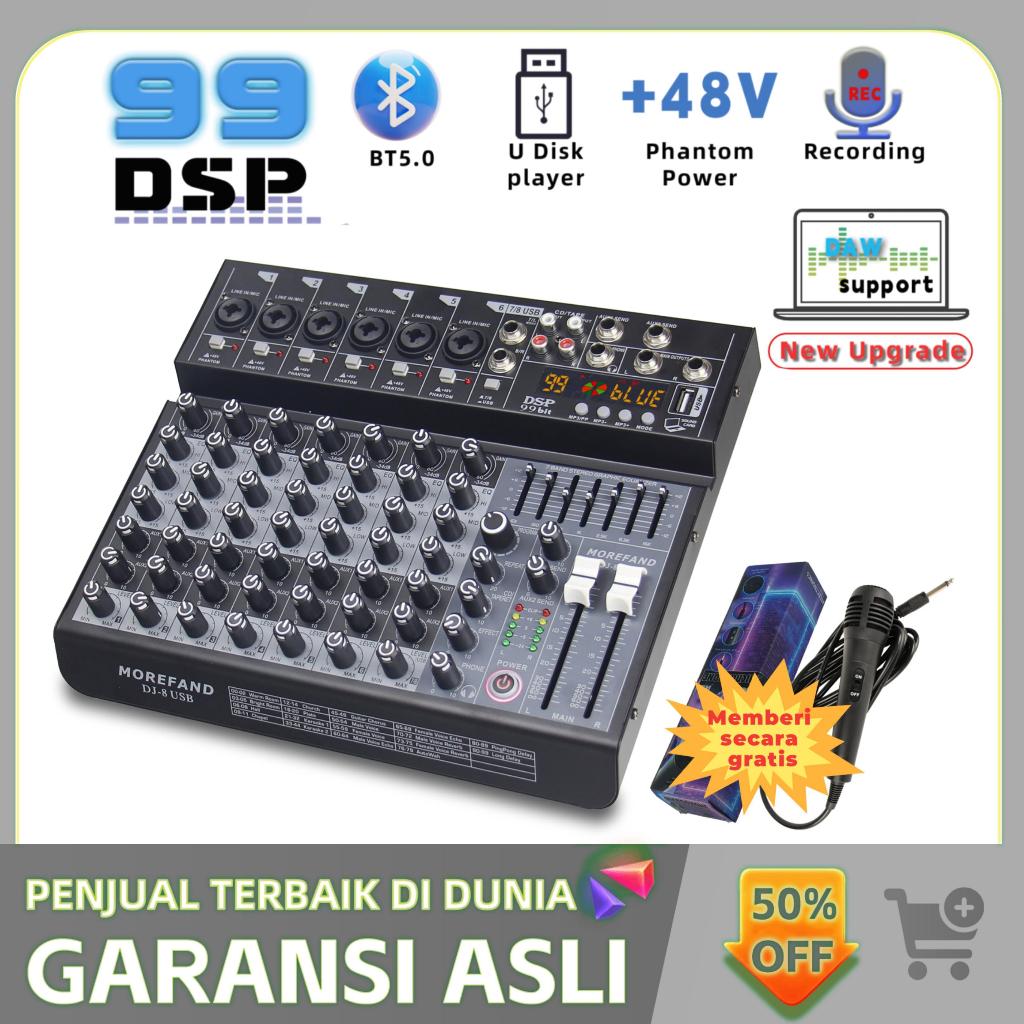 Jual Mixer audio mixer-DJ8 best 8 8CH effect Reverb dsp USB Bluetooth ...