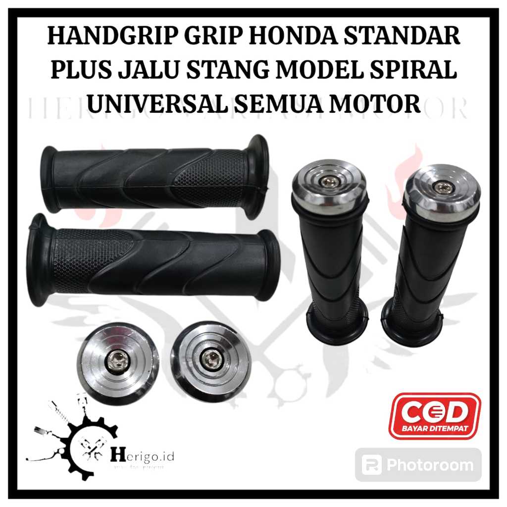 Jual HANFAT HANDGRIP HONDA STANDAR SET KIRI KANAN PLUS JALU STANG MODEL ...