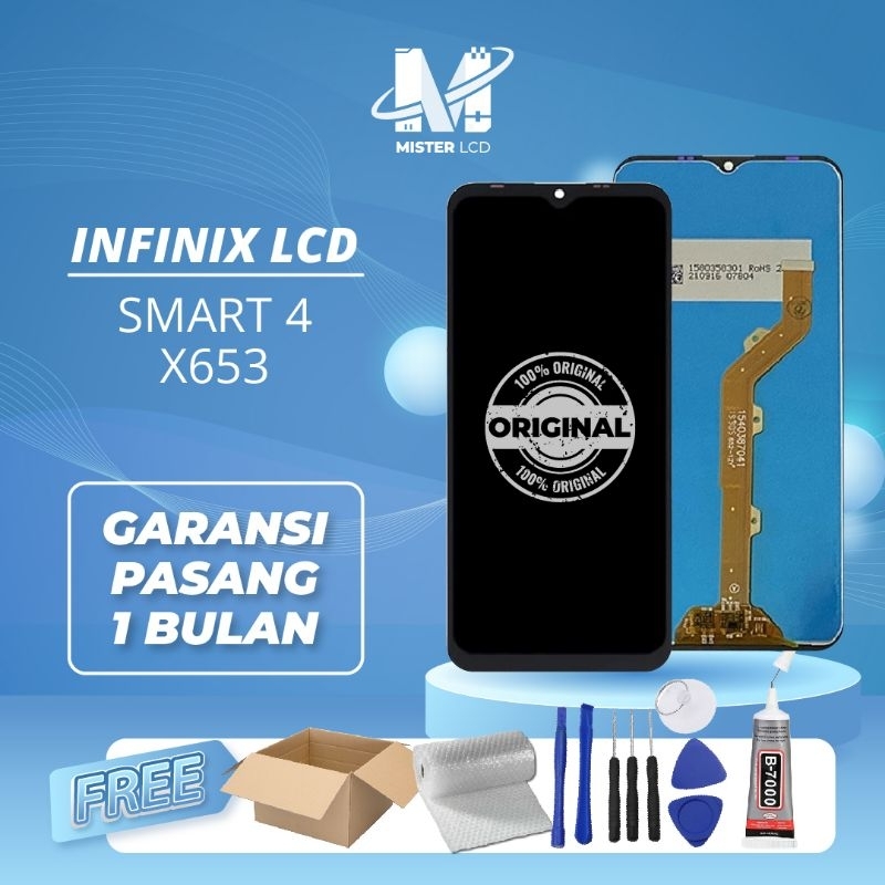 Jual LCD INFINIX SMART 4 / X653 / SMART 4C / X653C FULLSET ORIGINAL FREE LEM + OPENING SET ...