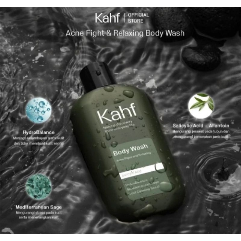 Jual Kahf Acne Fight and Relaxing Body Wash 200ml | Shopee Indonesia