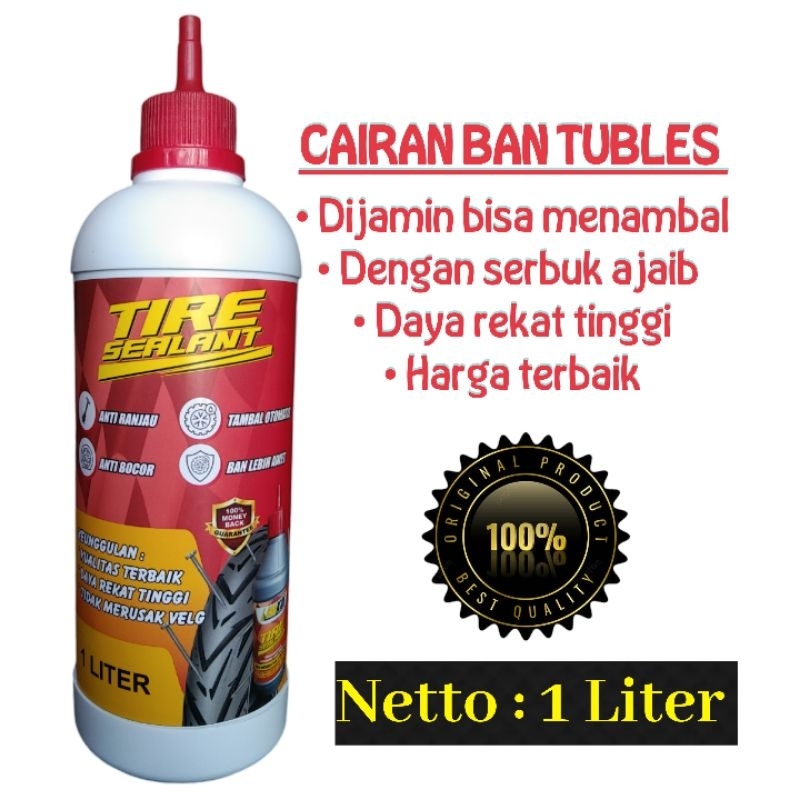Jual LOWKOS Cairan Ban Tubeless Motor Mobil anti bocor 1 Liter | Shopee ...