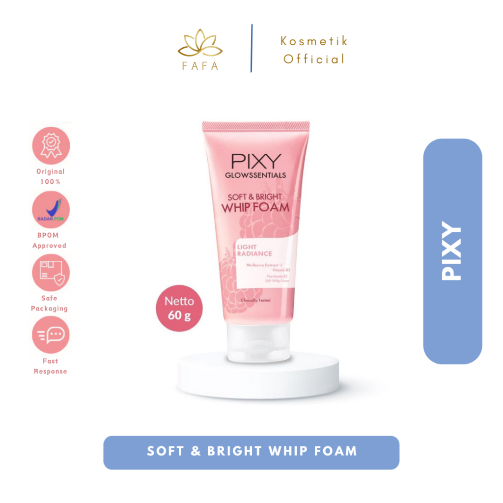 Jual PIXY Glowssentials Soft & Bright Whip Foam 60gr | Shopee Indonesia