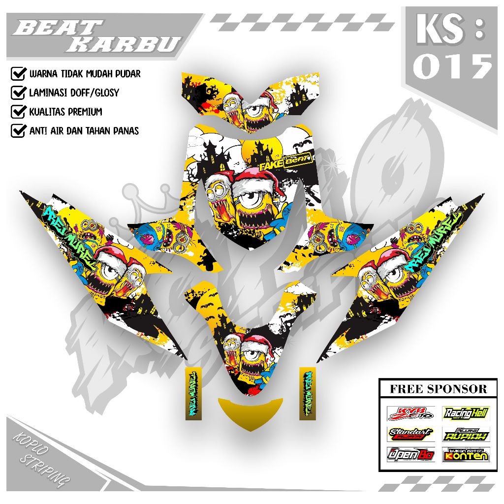 Jual Decal Beat Karbu Full Body - Decal Beat Karbu KPL.015 | Shopee ...