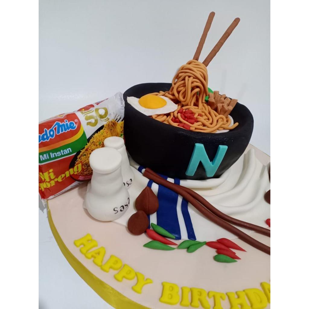 Jual Kue Ulang Tahun/Birthday Cake/Kue Ultah Tema Indomie/Kue Birthday Jakarta | Shopee Indonesia