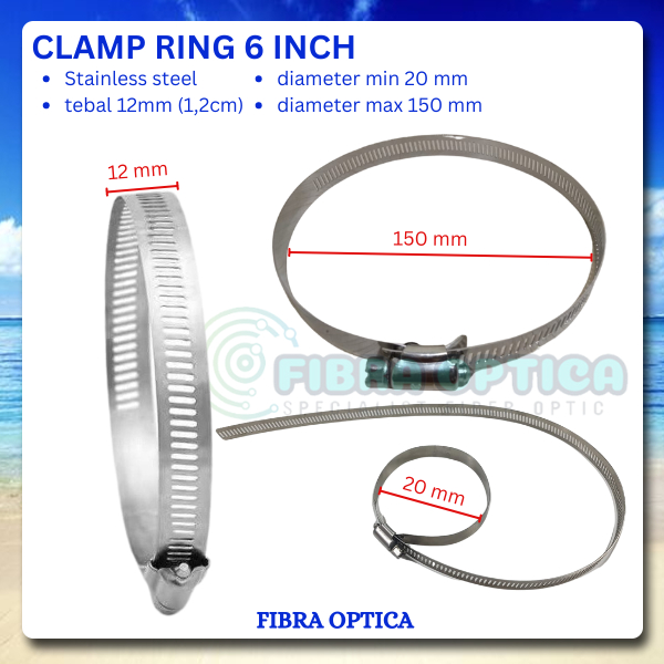 Jual Klemring 6 Inchi dan 9 inchi Pengikat ODP klem ring Clamp Selang ...