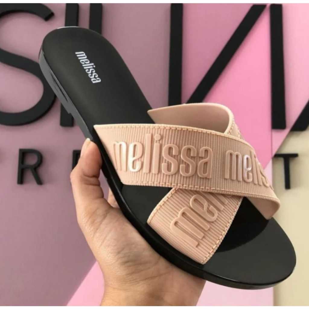 Jual [PO] Melissa M Lover Slide Ad Mel034 Sandal Wanita Flat Sendal ...