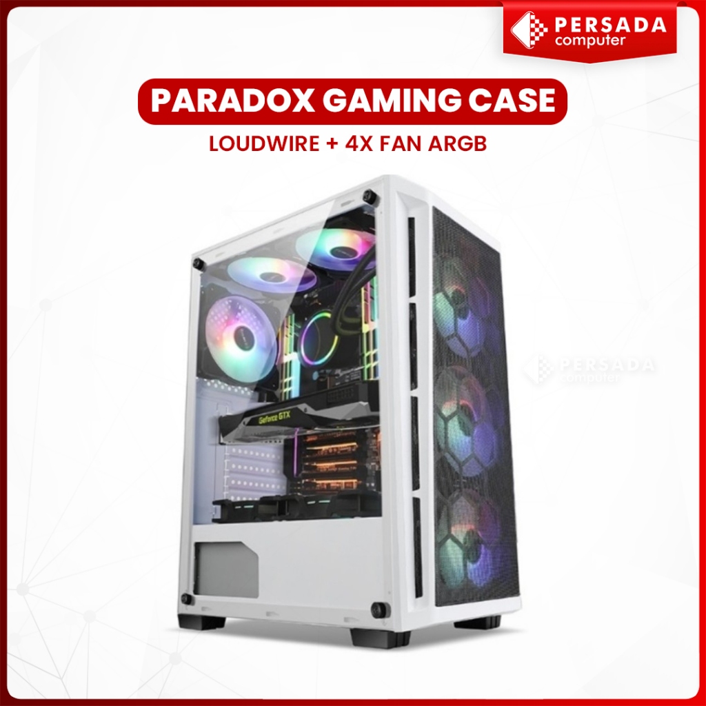 Jual Paradox Gaming Case LOUDWIRE + 4X FAN ARGB | Shopee Indonesia