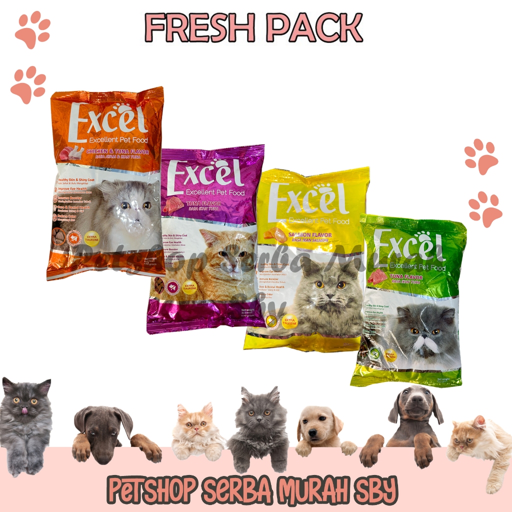 Jual Excel Adult Tuna / Tuna Chicken / Salmon Freshpack 500gr - Makanan ...